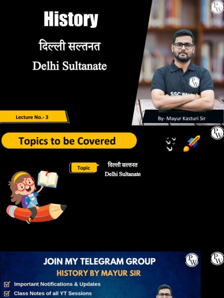 Delhi Sultanate - Class Notes | PDF