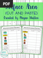 Surface Area in Gift Wrapping | PDF