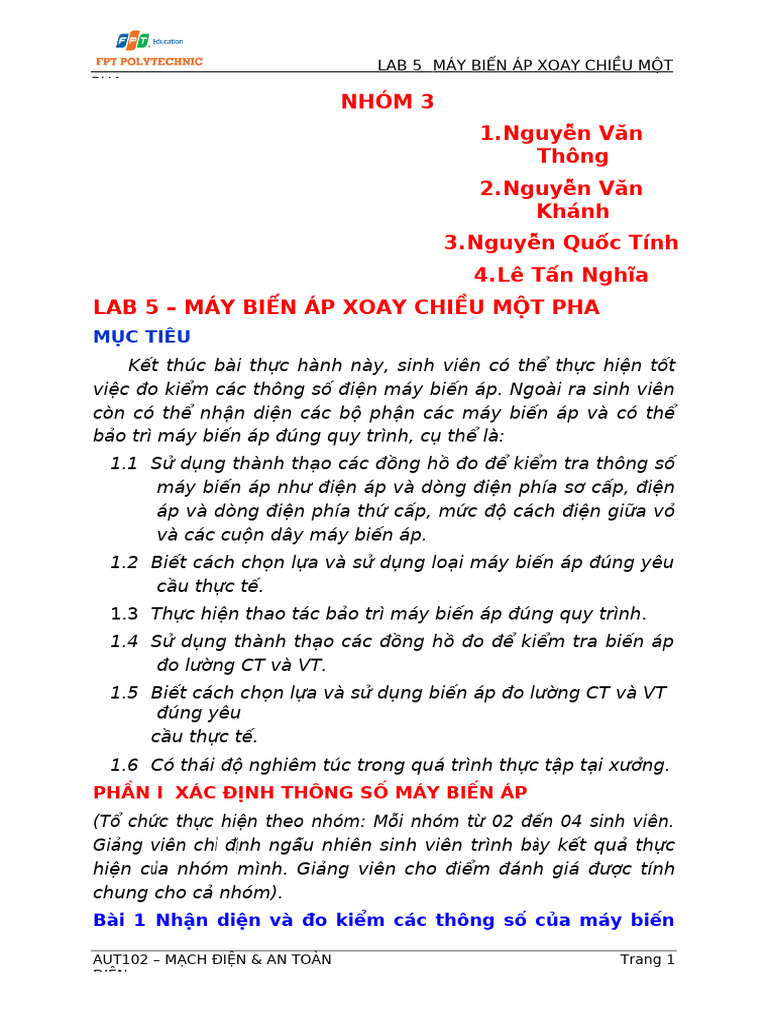 AUT102-Lab5 - MBA1P | PDF