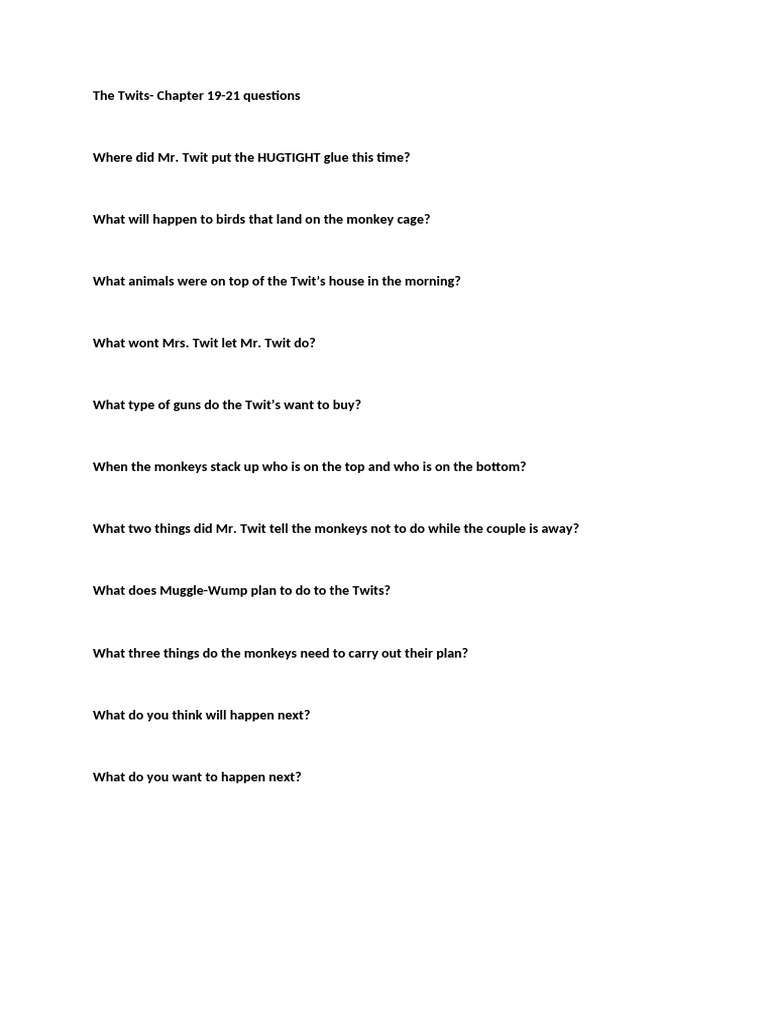 Chapter 19-21 Questions | PDF