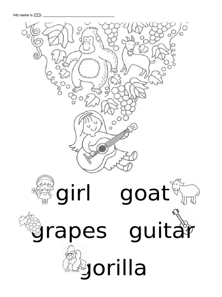 G Writing Practice | PDF