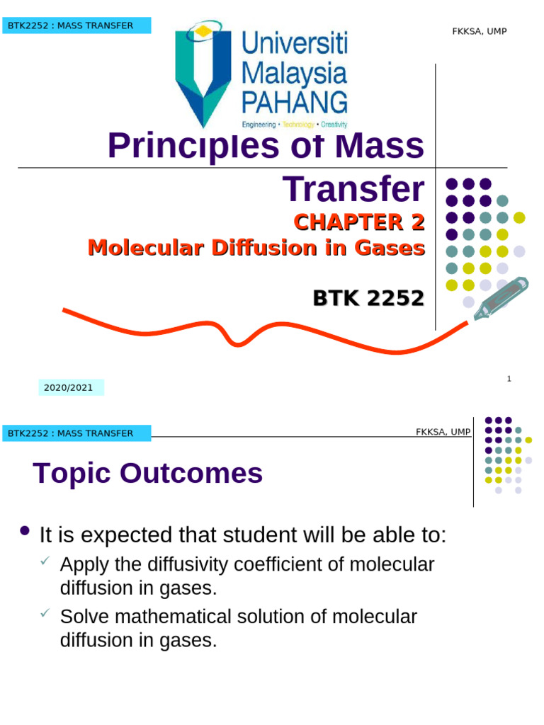 Molecular Diffusion in Gases Explained | PDF | Diffusion | Gases