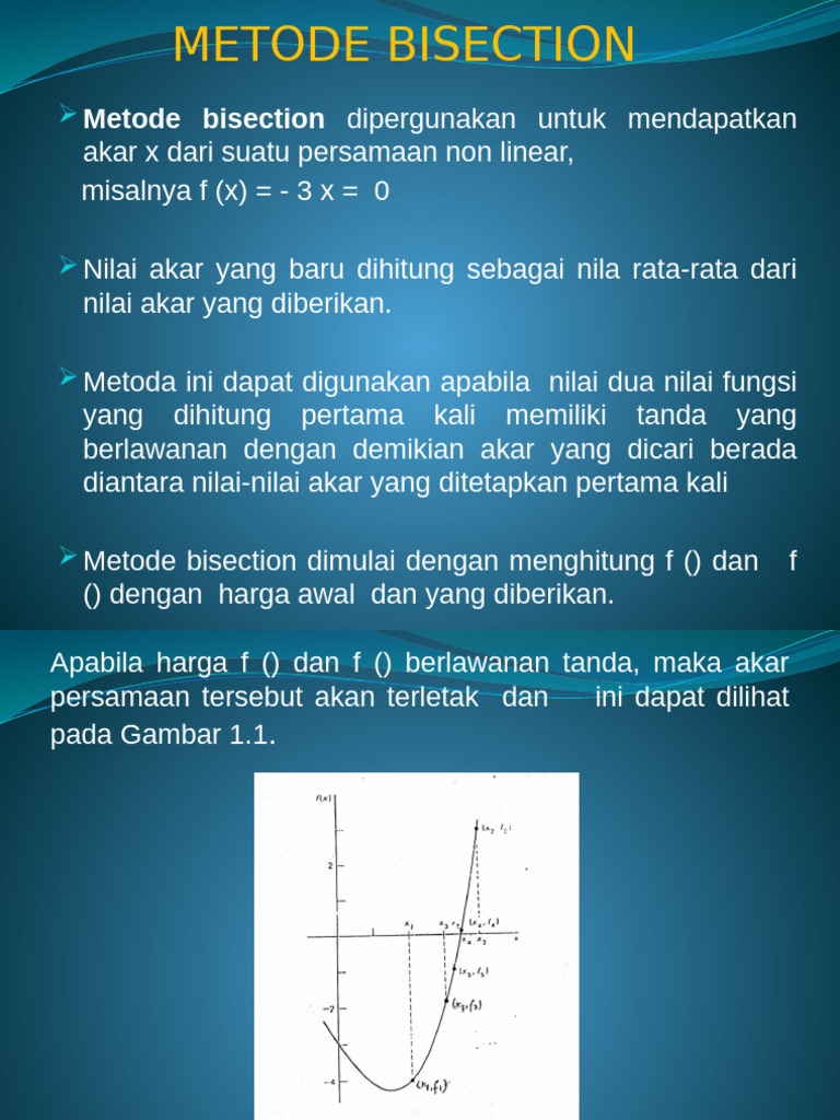 PERTEMUAN KE-2 Metode Bisection | PDF