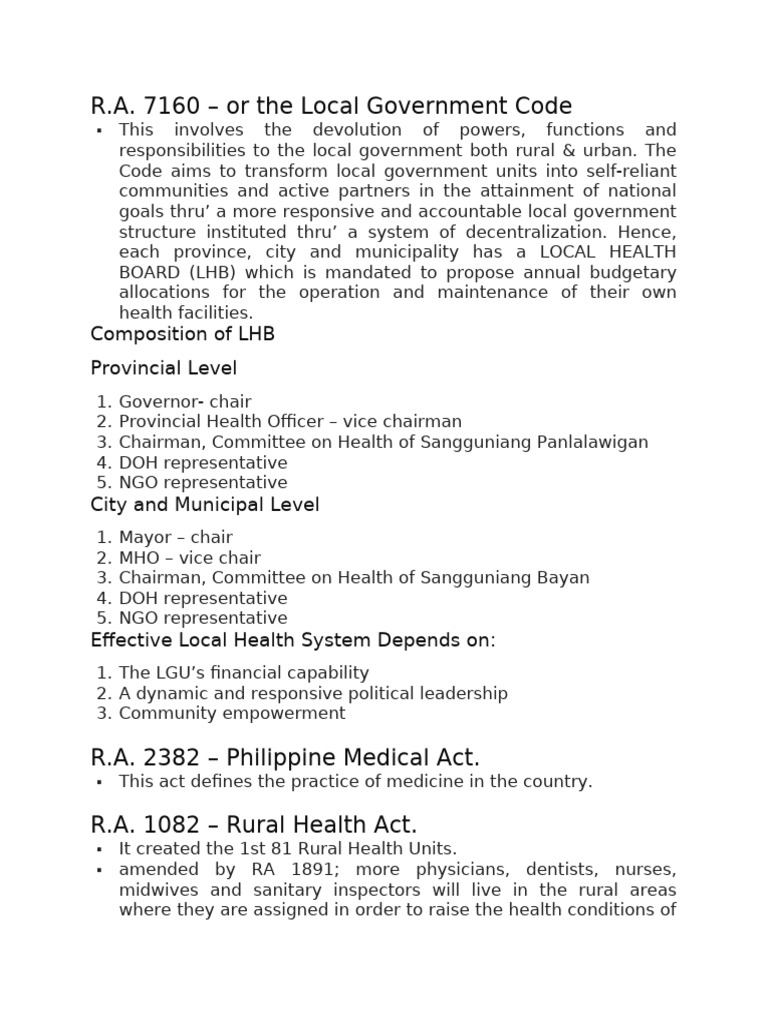 Laws Affecting Public Health and Practice of CHN | PDF | Breastfeeding | Employment