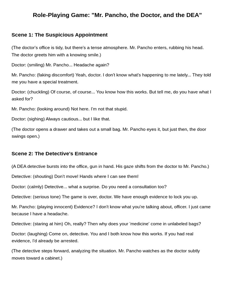 MR Pancho Doctor DEA Ingles | PDF