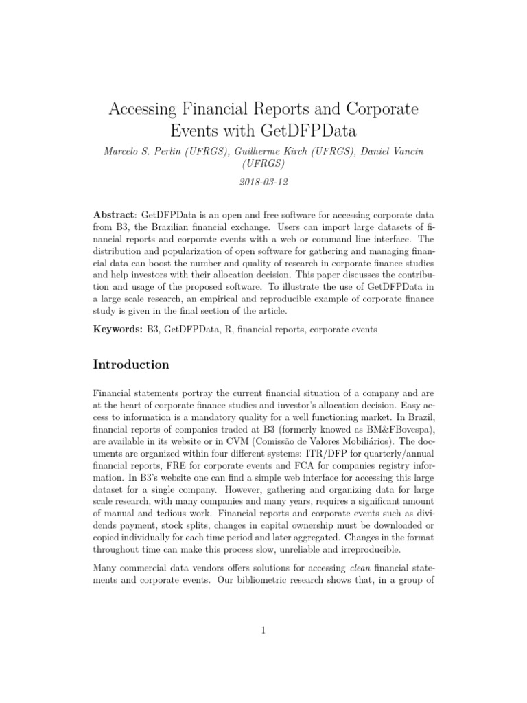 Access Financial Reports with GetDFPData | PDF | R (Programming ...
