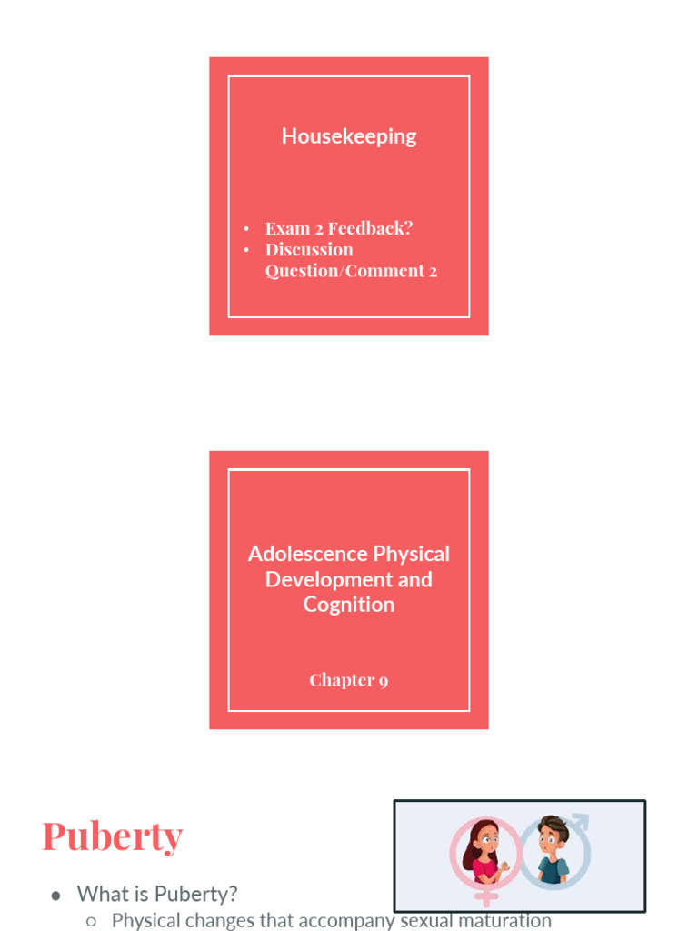 Understanding Adolescent Puberty and Cognition | PDF | Adolescence | Puberty