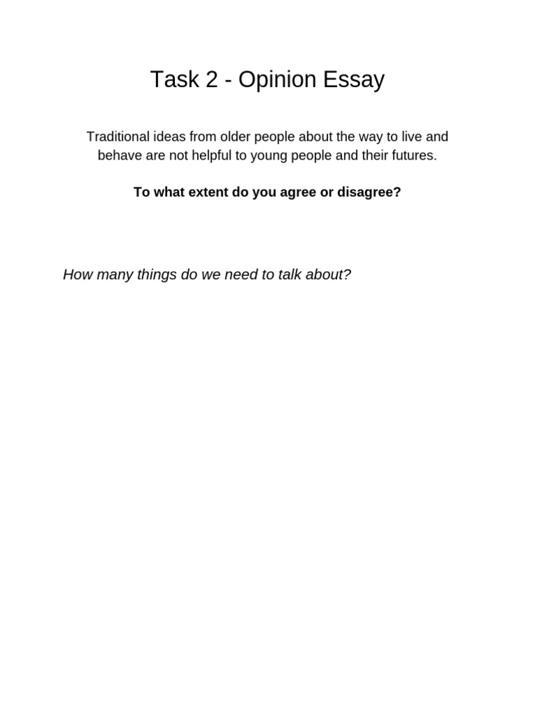 June 9 - Task 2 Opinion Essay | PDF | Reason | Essays