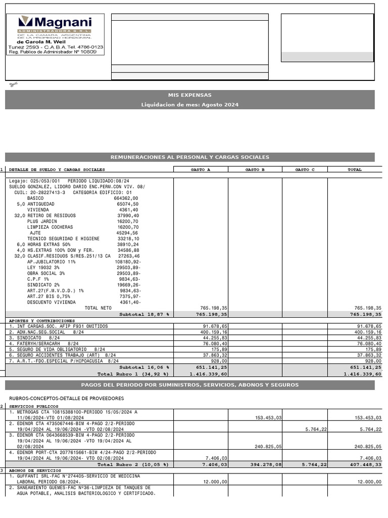 Expensas Argentina | PDF | Bancario | Finanzas personales