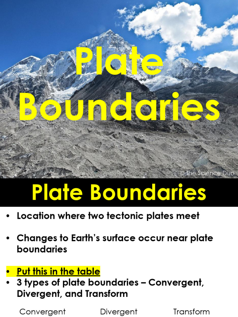 Understanding Plate Boundaries and Crust | PDF | Plate Tectonics ...