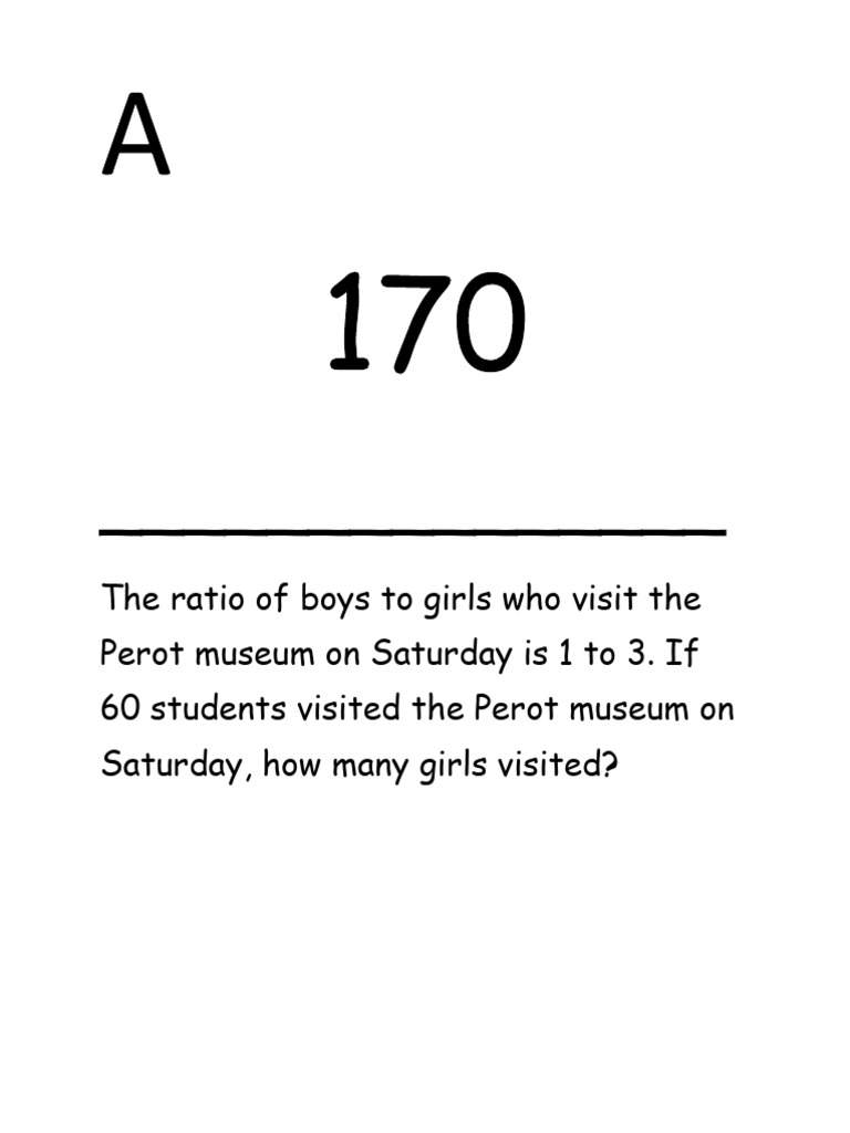 Proportions Scavenger Hunt | PDF