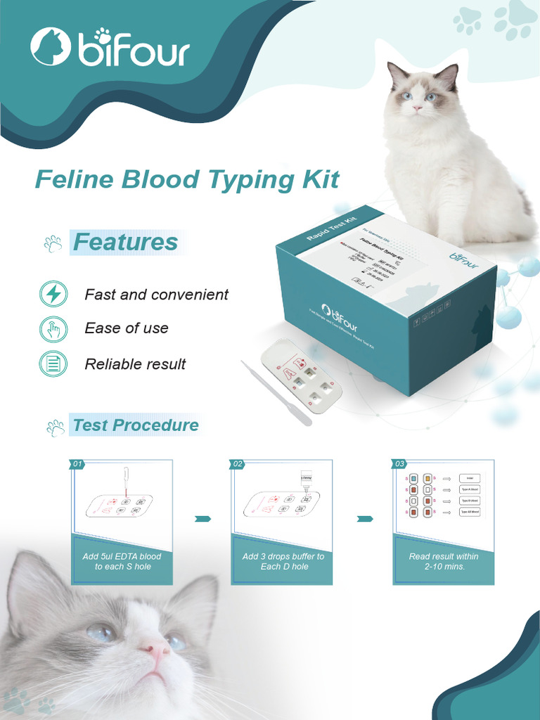 Feline Blood Typing Kit Guide | PDF