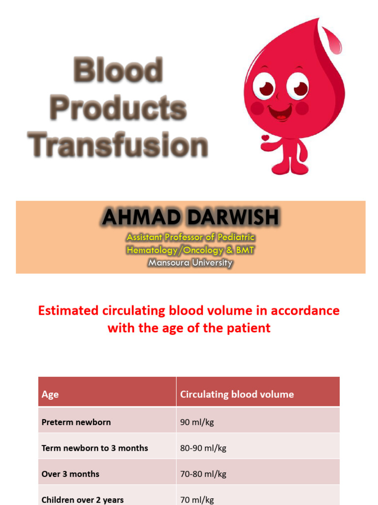 Blood Products Transfusion March 2023 Last | PDF | Blood Transfusion ...