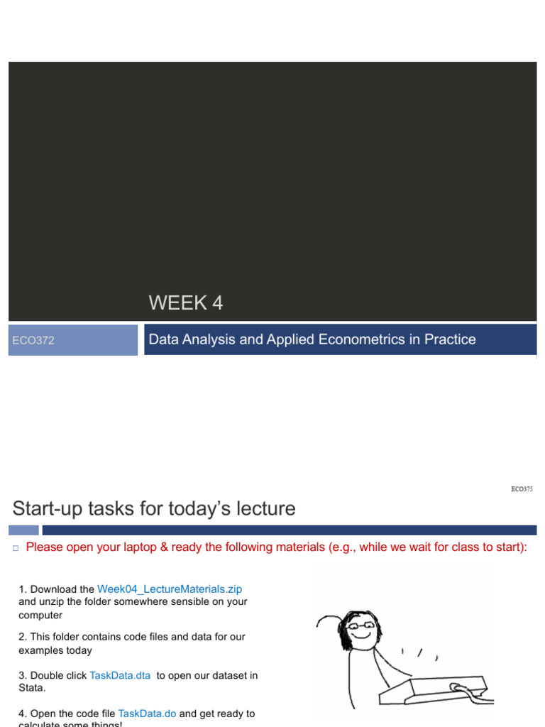 Week04 LectureSlidesECO372 | PDF | Regression Analysis | Linear Regression
