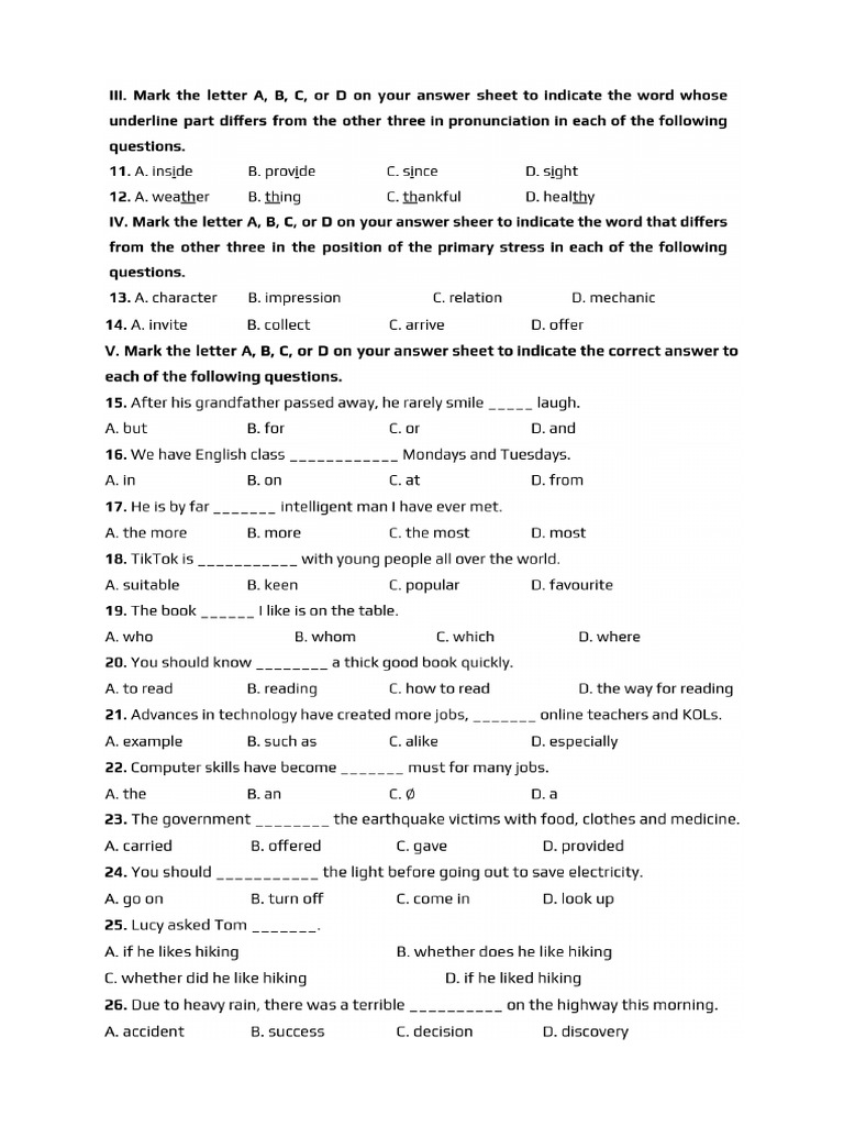 Mock Test 3 | PDF