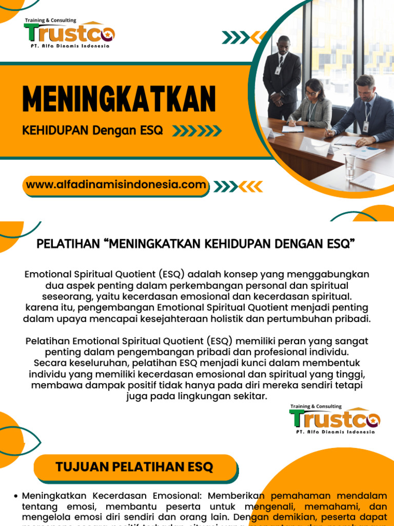 Meningkatkan Kehidupan Dengan ESQ | PDF
