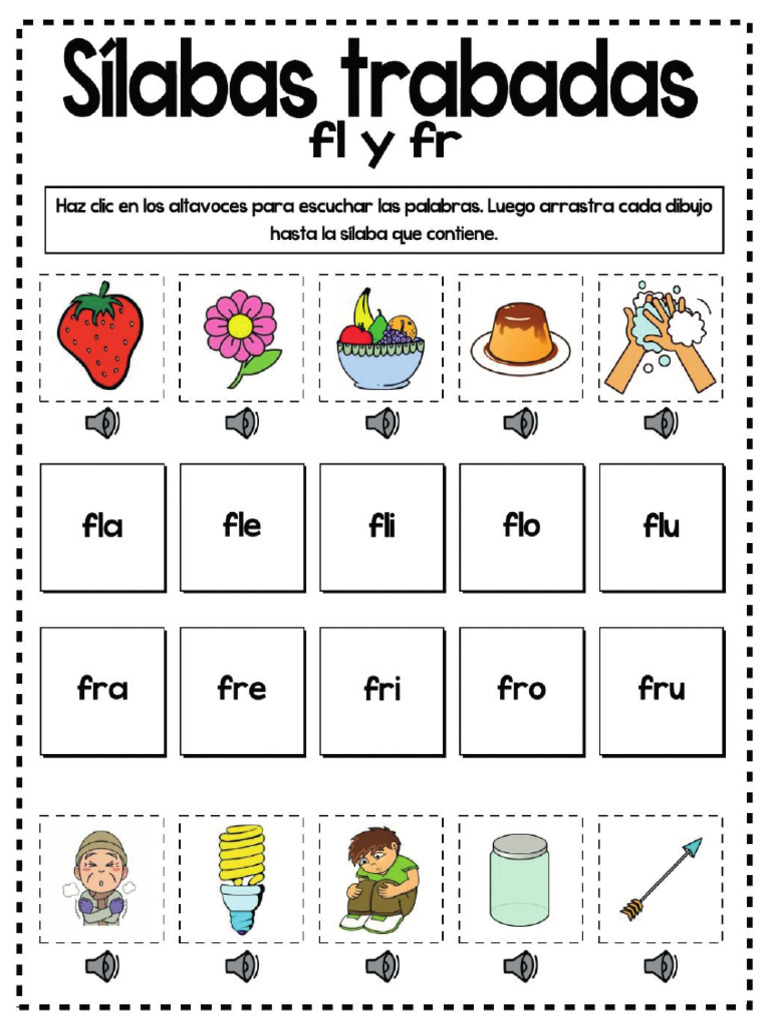 Silabas trabadas Fl y Fr | PDF