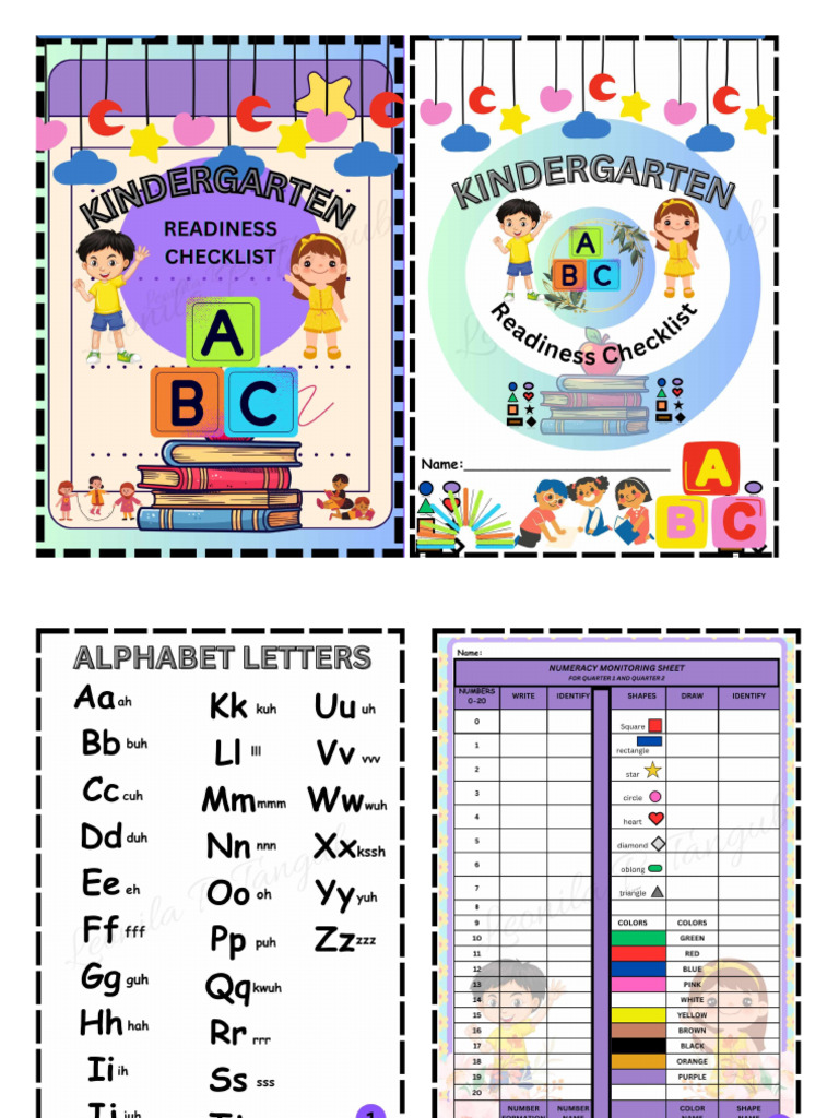 Kindergarten Readiness Checklist | PDF