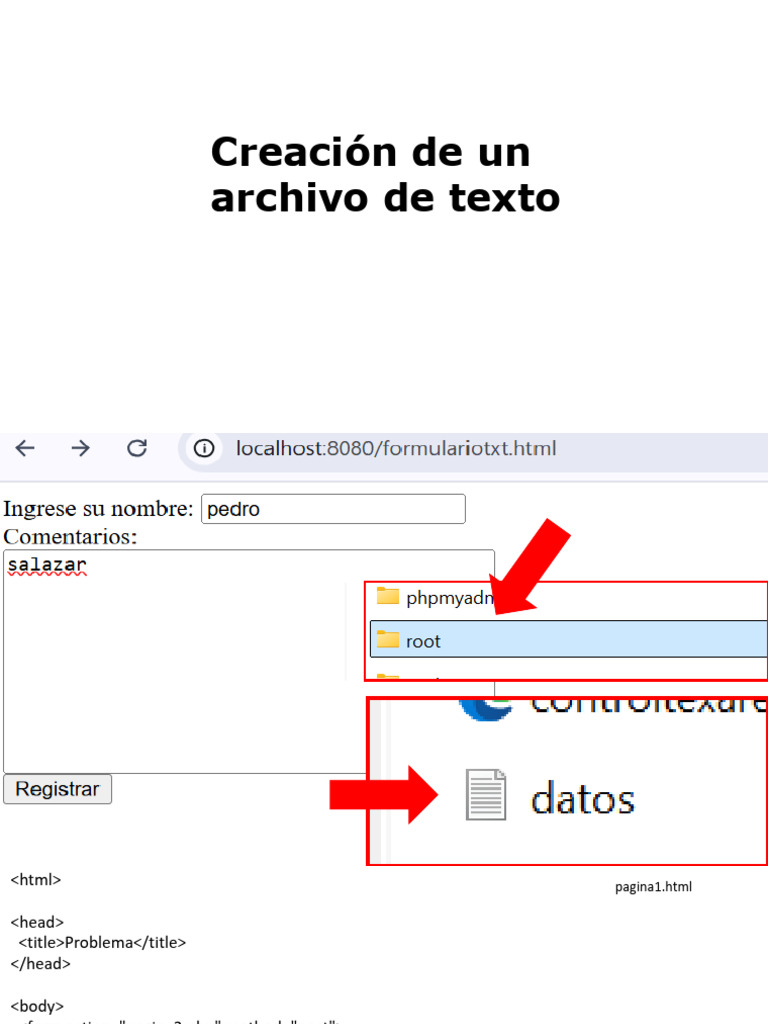 Crear Un Archivo de Texto PHP | PDF