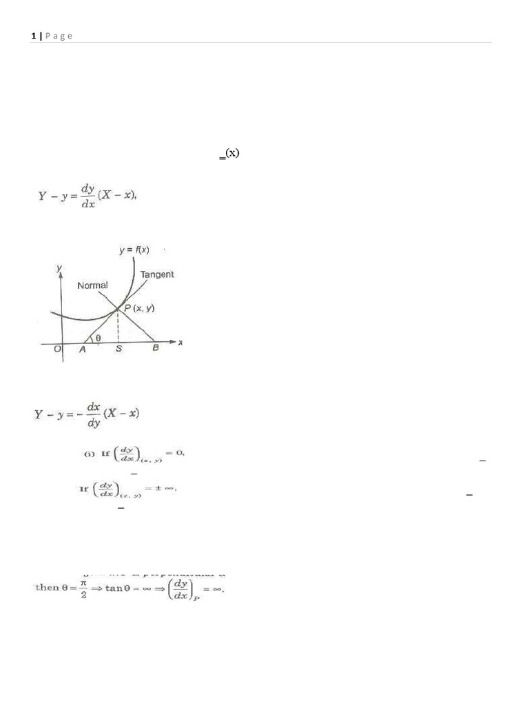 Application of Derivative | PDF | Tangent | Monotonic Function