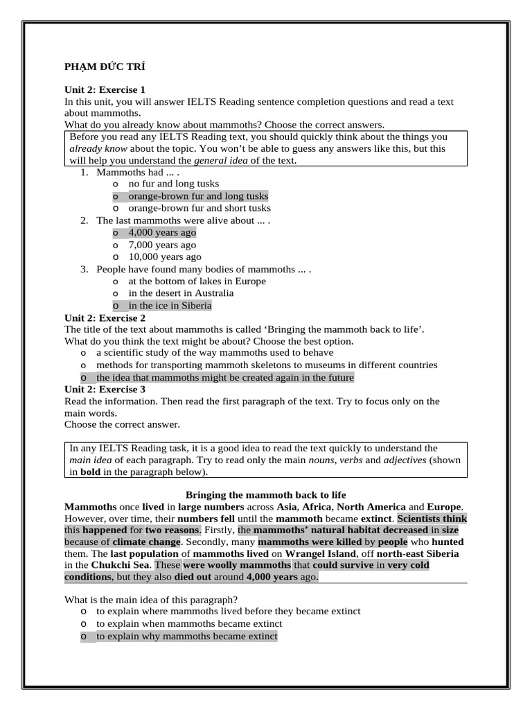 PH M Đ C Trí - UNIT 2 READING | PDF | Noun | Plural