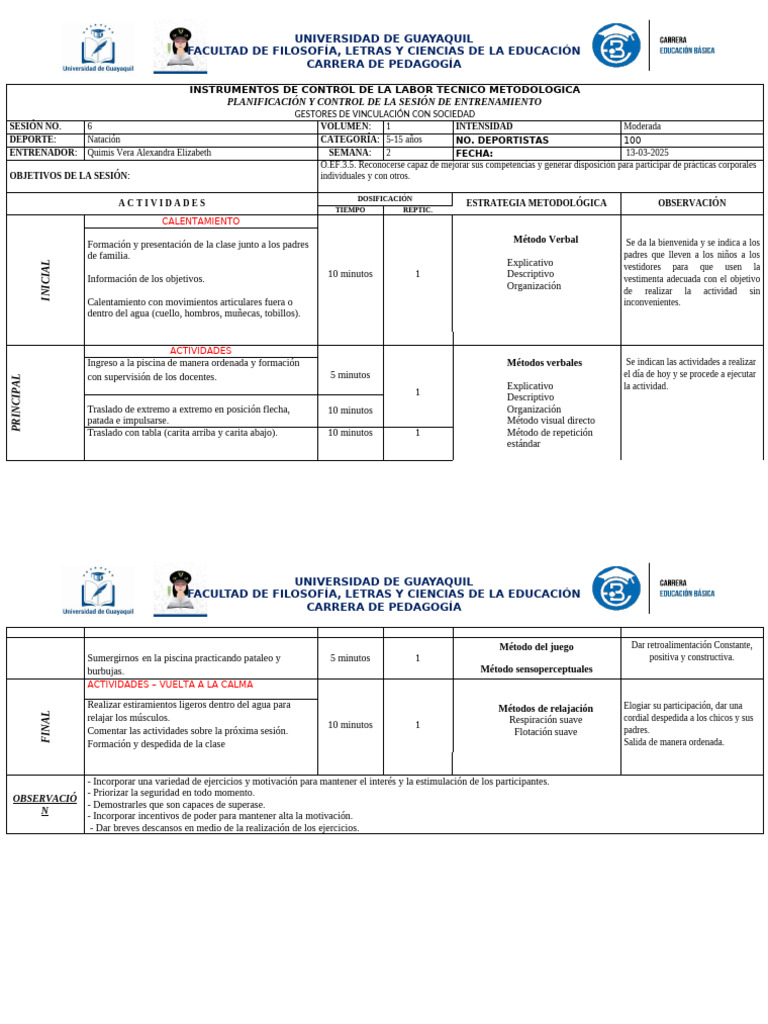 Planificacion 13-03-2025 Quimis Alexandra | PDF