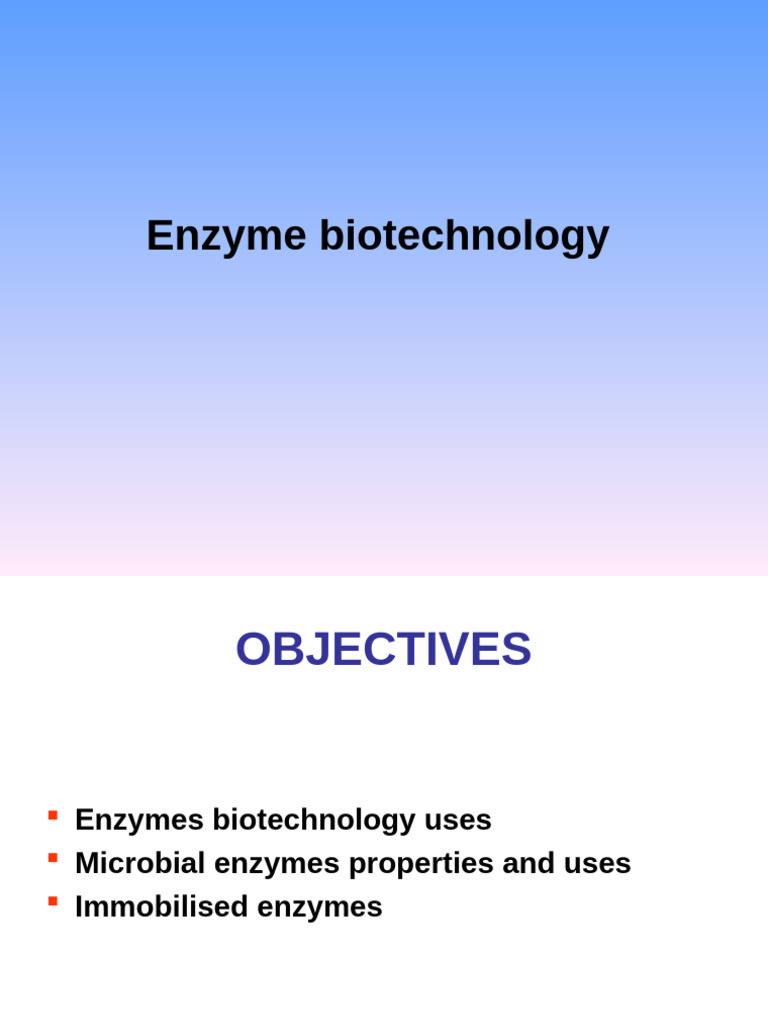4 Enzyme Biotechnology - Students | PDF | Starch | Glucose