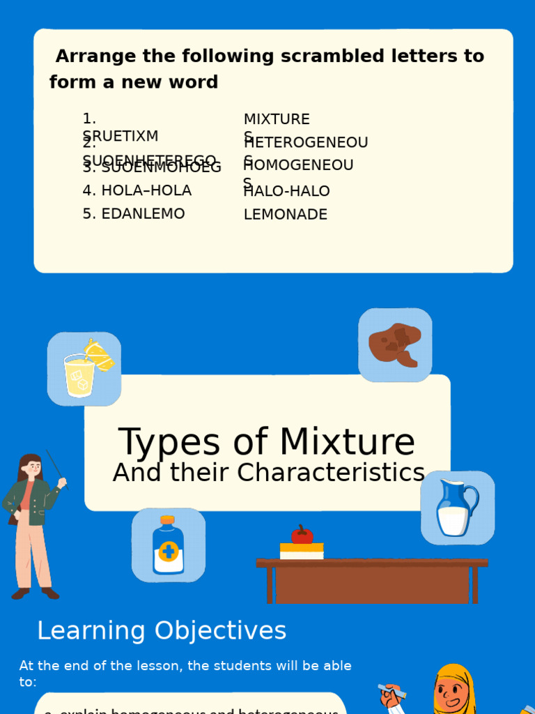 Types of Mixtures Explained | PDF | Mixture | Chemical Substances