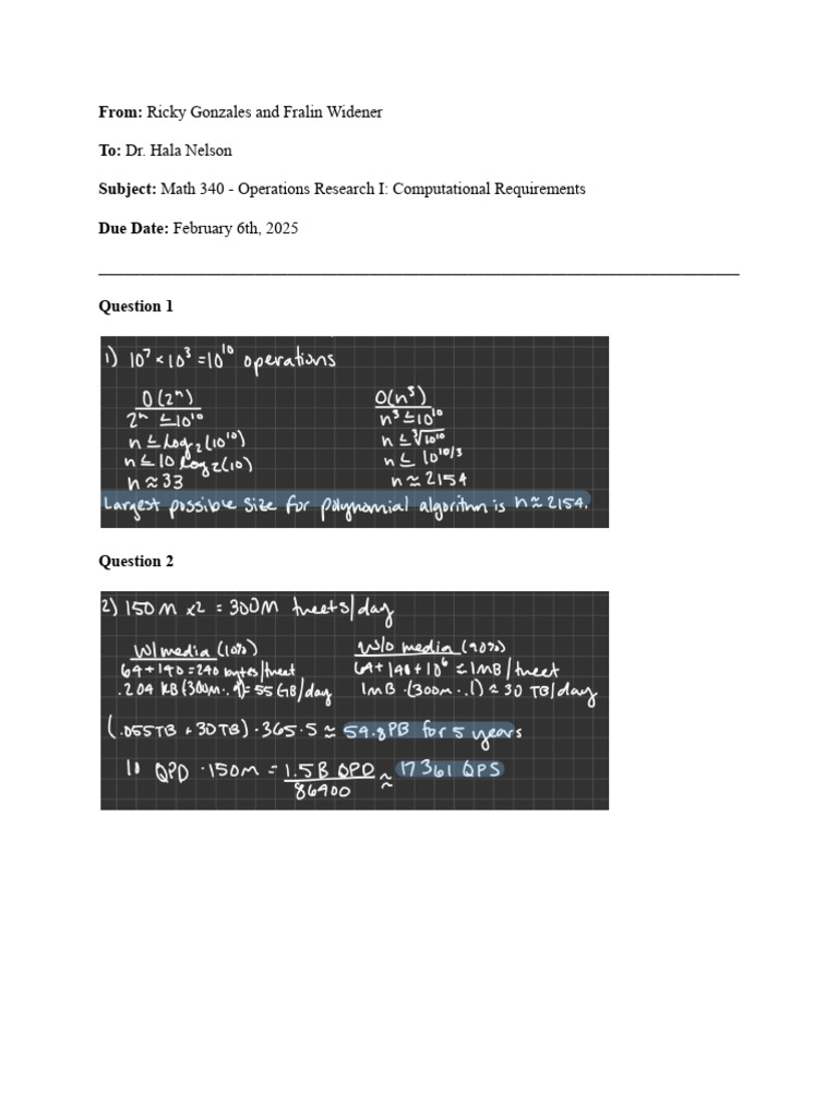 Computational Requirements | PDF