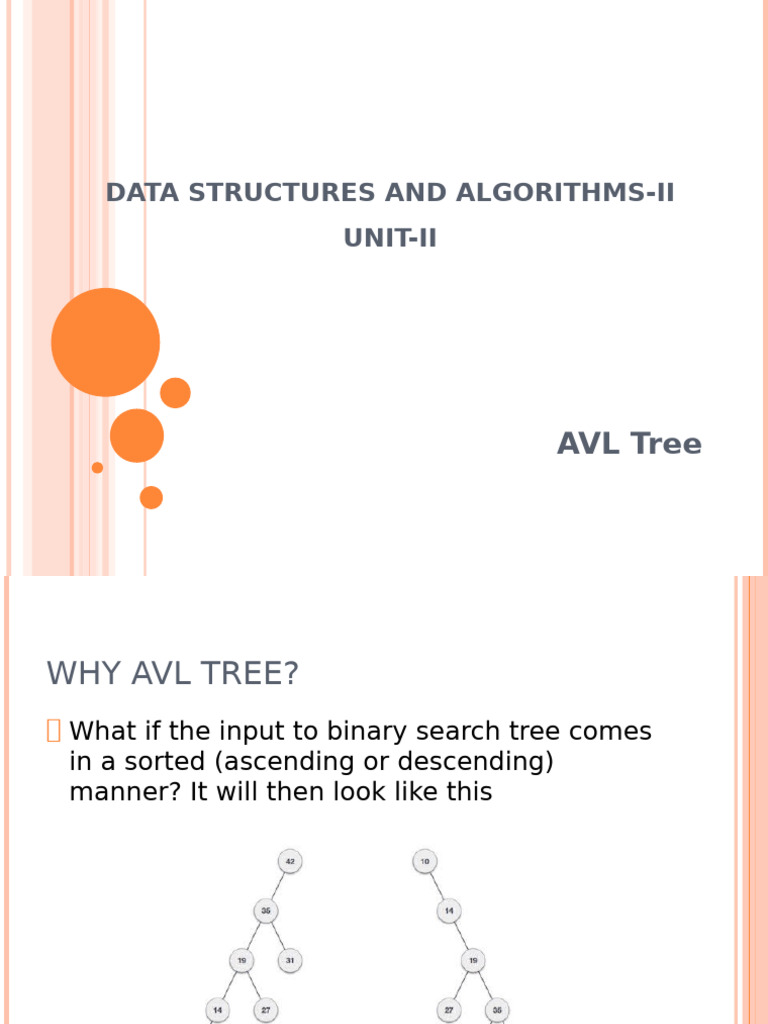 DSA-II UNIT II - AVL TREE Introduction | PDF | Algorithms And Data Structures