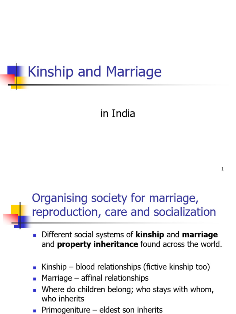 Kinship and Marriage Systems in India | PDF | Kinship | Marriage