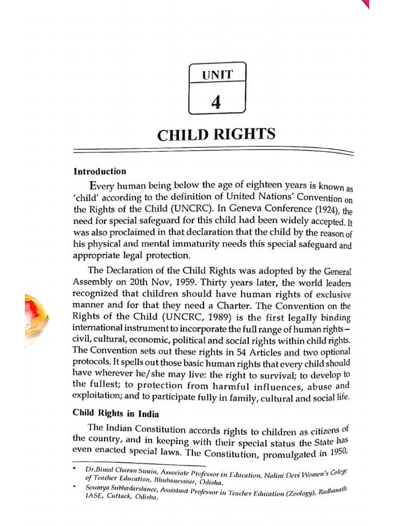 PE 4,Child Rights | PDF