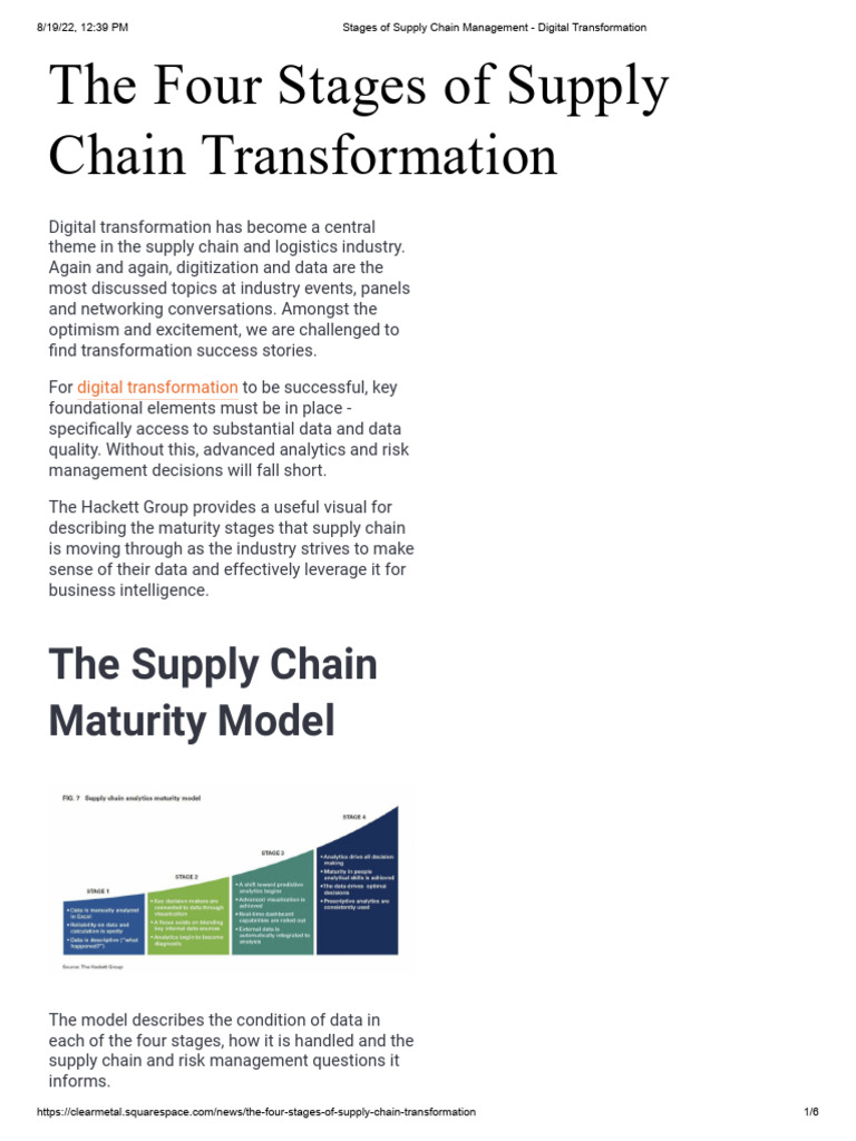 6 Stages of Digital Transformation | PDF | Analytics | Predictive Analytics
