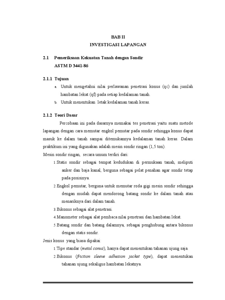 2.1 Uji Sondir | PDF