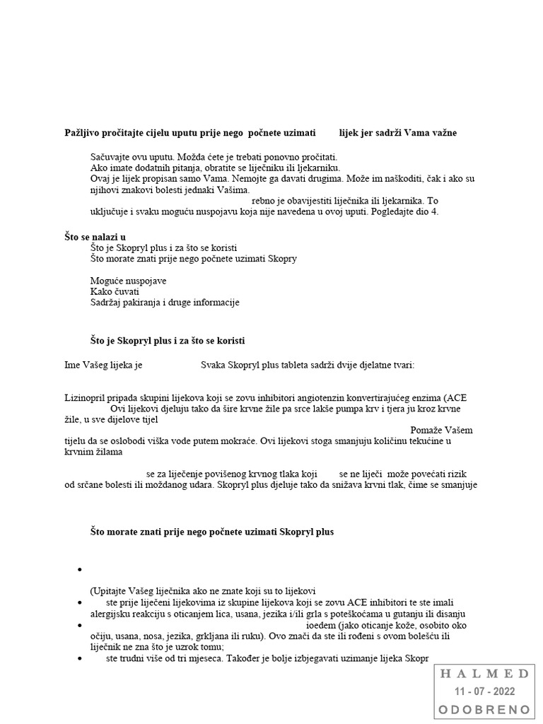 Skopryl Plus PIL | PDF