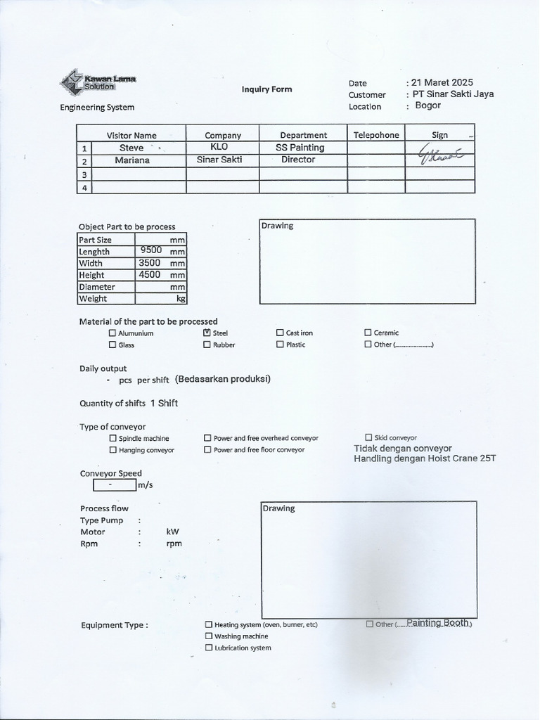 Inquiry PT - Kls | PDF