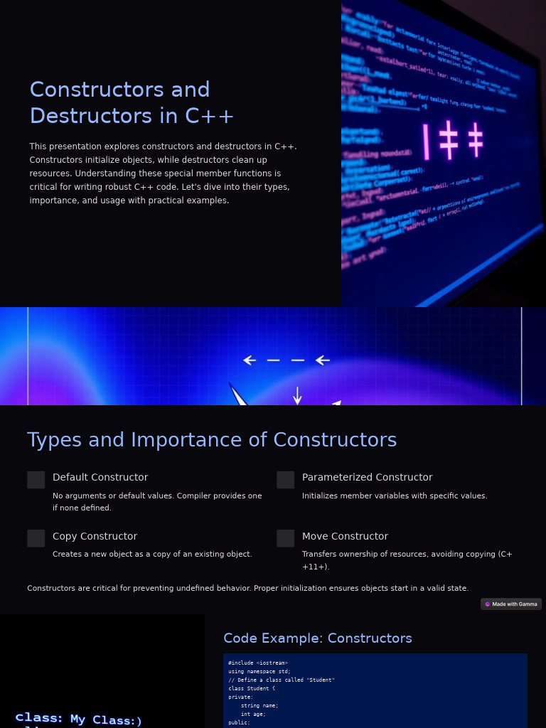 Constructors and Destructors in C | PDF | Constructor (Object Oriented Programming) | Programming