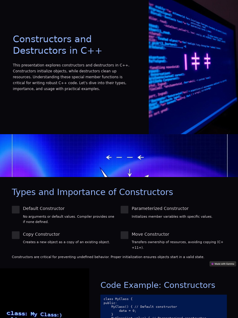 Constructors and Destructors in C 1 | PDF | Constructor (Object Oriented Programming) | Programming