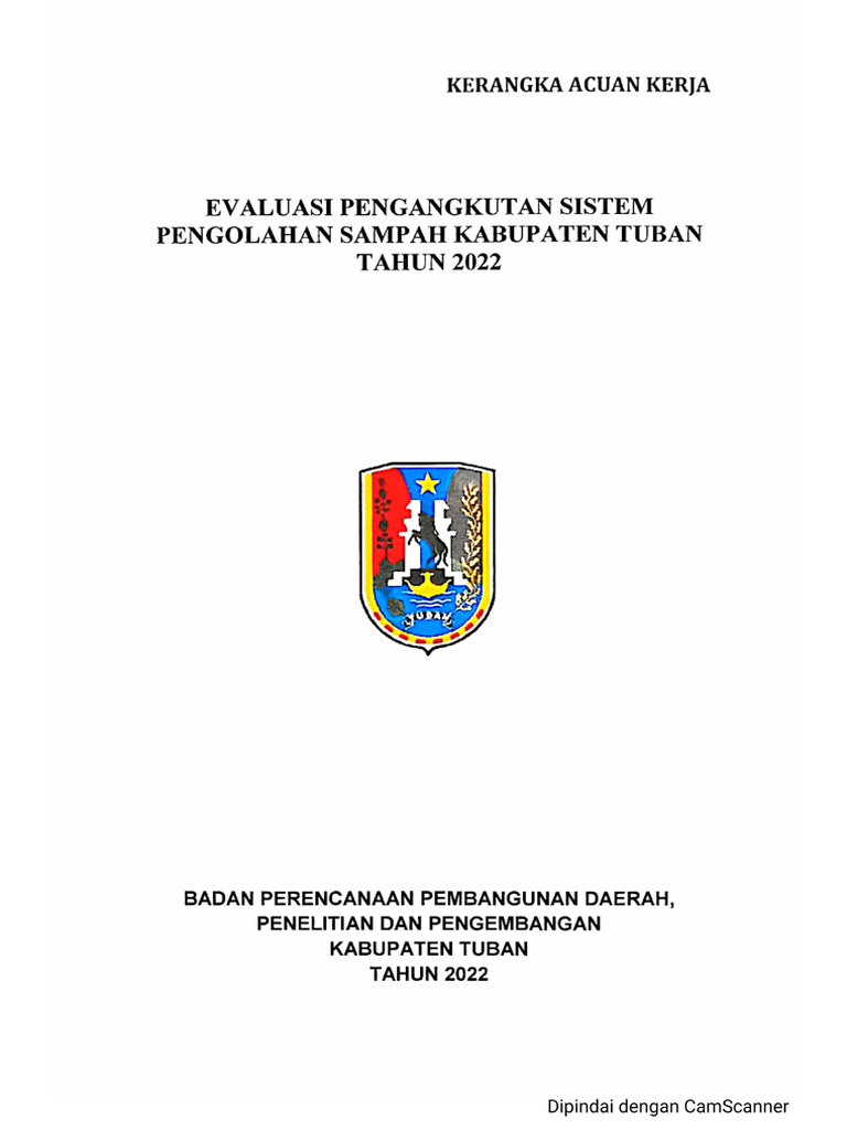 KAK PENGOLAHAN SAMPAH (SDA) | PDF