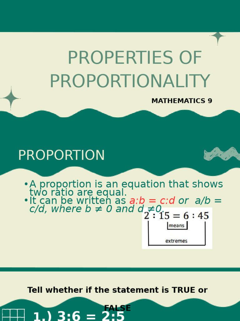 Proportionality | PDF