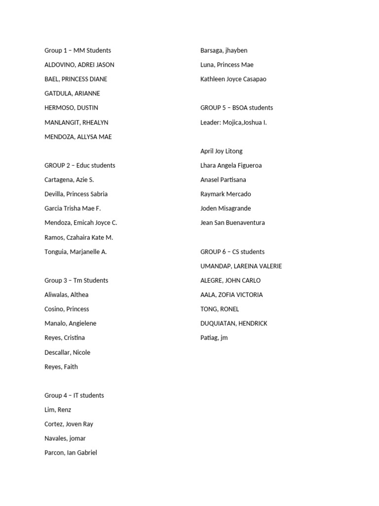 HRDM 1 5 Groupings | PDF