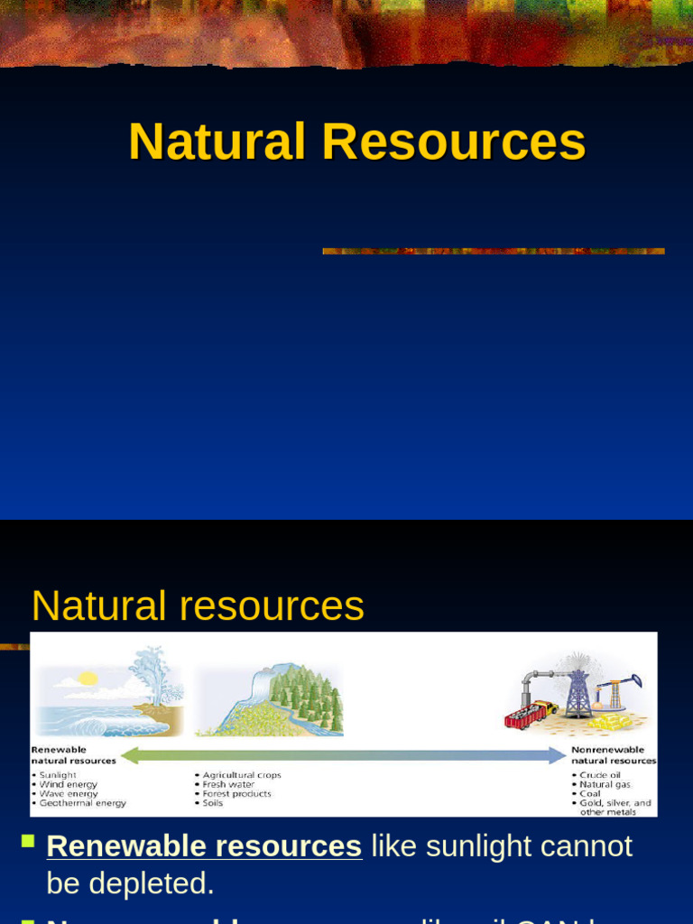 Understanding Natural Resources: Types & Impact | PDF | Climate Change | Water