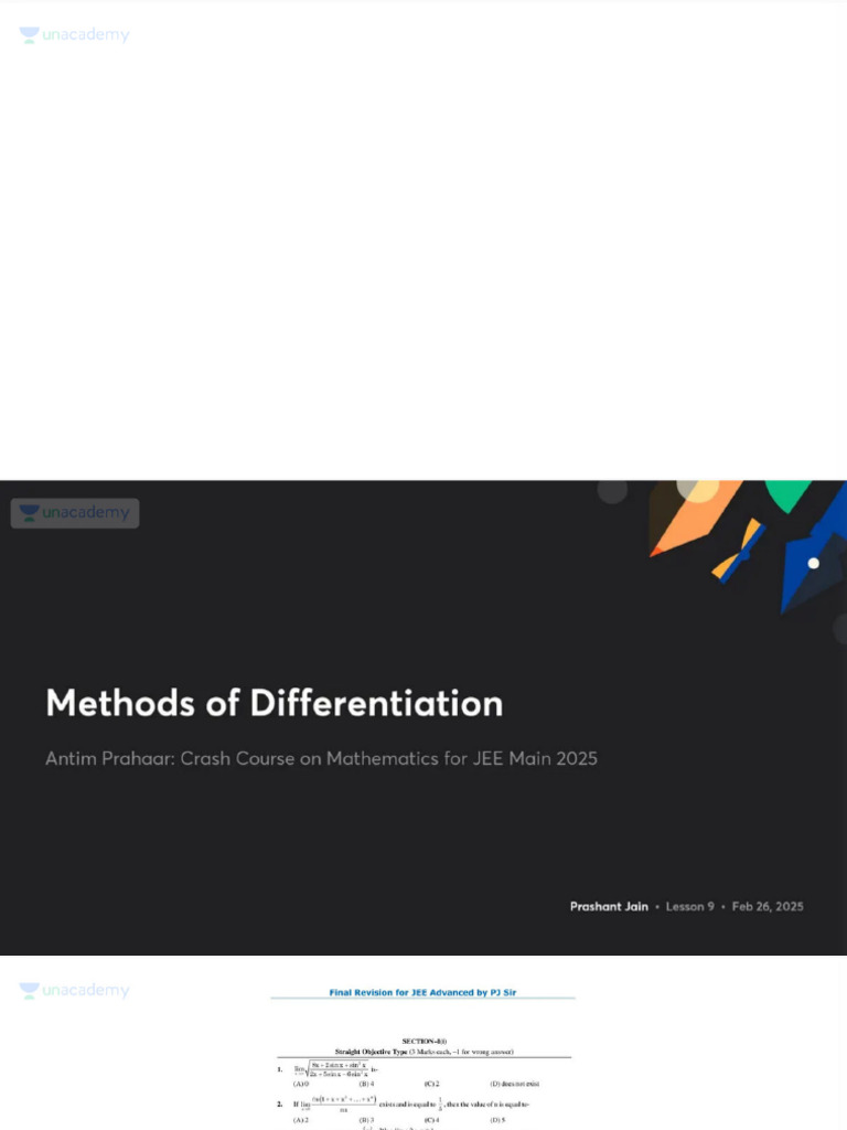 Methods of Differentiation With Anno | PDF
