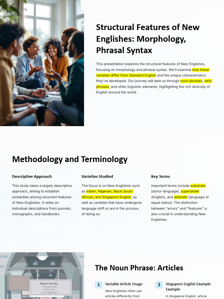 2. Structural Features of New Englishes_Morphology, Phrasal Syntax ...
