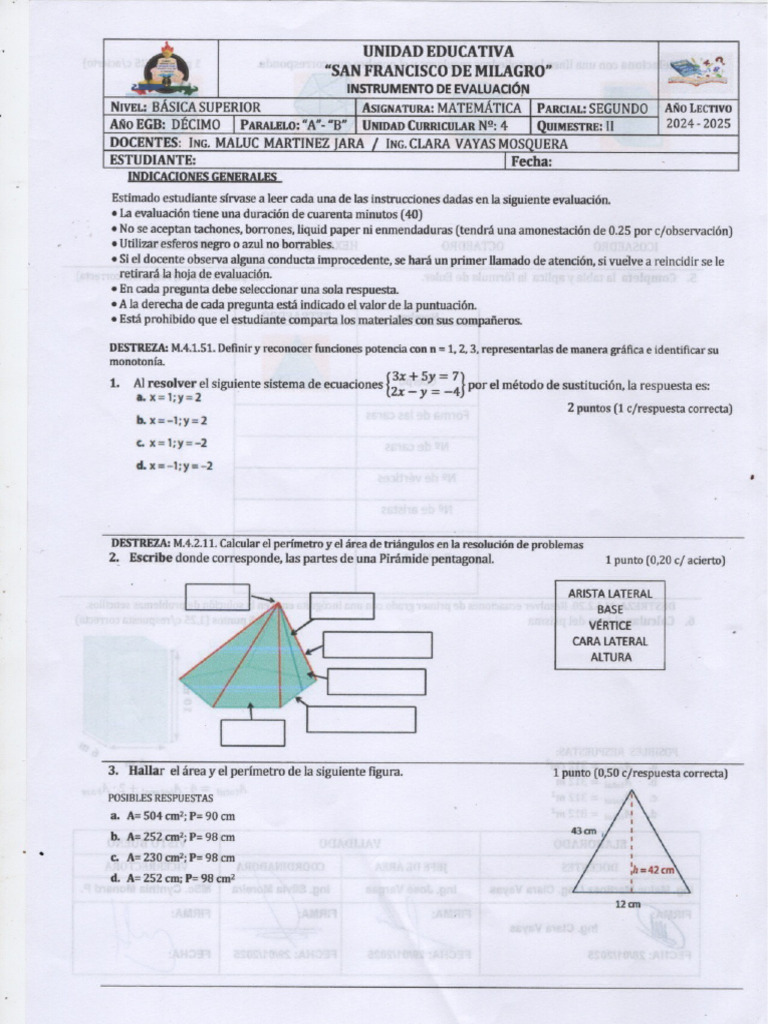 Examen 10b.2p 2q | PDF