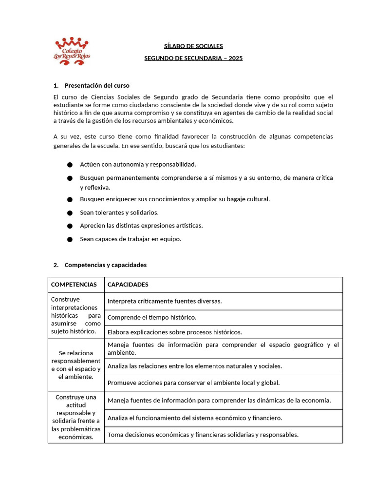 Programa SOCIALES | PDF | Edades medias | Imperio Inca