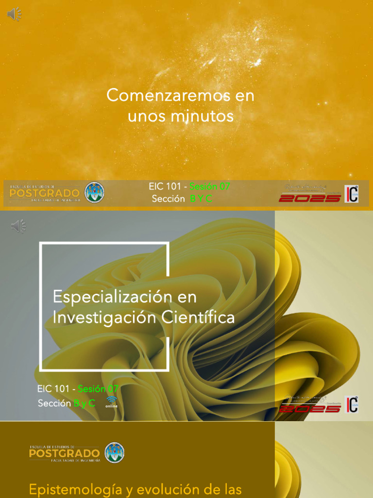 2025 EIC101 SESIÓN 7 - Compressed | PDF | Conocimiento | Teoría