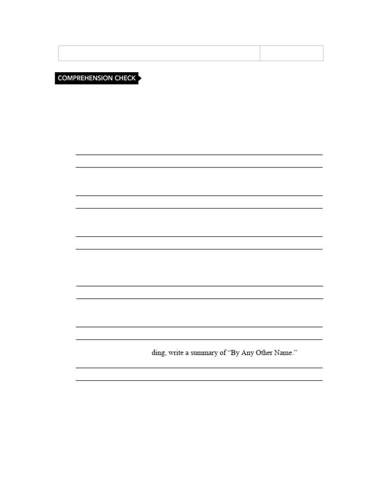 Discussion Questions for "By Any Other Name" | PDF | Behavioural ...