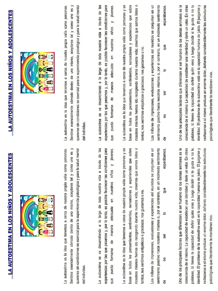 Ficha Lectura Del Autoestima | PDF