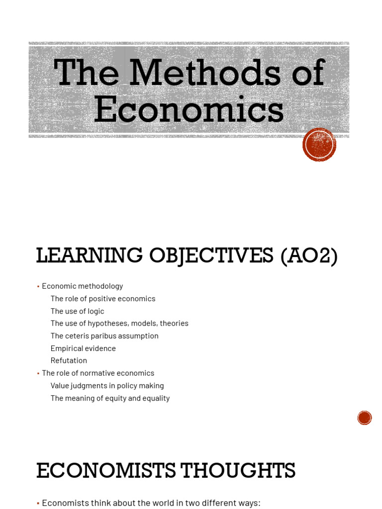 The Method of Economics | PDF | Economics | Hypothesis